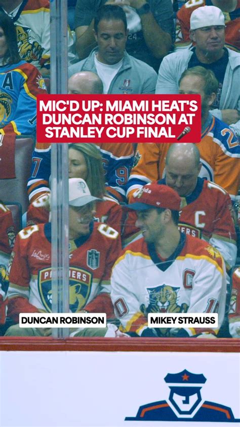 Nhl 스탠리 컵 결승 3차전을 직관한 던컨 로빈슨 Mania
