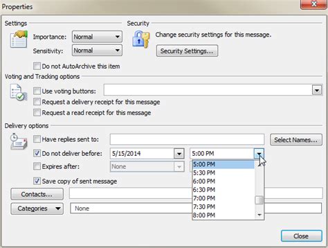 Outlook 2013 Delay Sending Email Fasrsnow