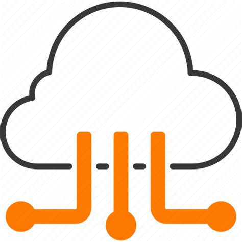 Cloud Computing Cloud Computing Data Storage Network Virtual Icon
