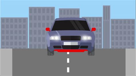 front moving car with lights animation in after effects youtube