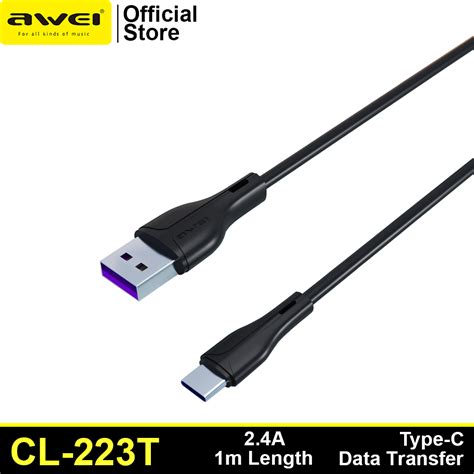 Awei Cl T Smart Fast Type C A Cable M Charging Fast Charge Cable Data Transmission