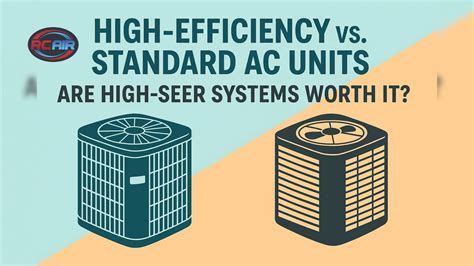 High Efficiency Vs Standard AC Units Are High SEER Systems Worth It