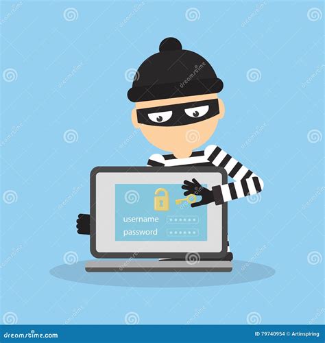 Concept Of Hacking Stock Vector Illustration Of Hacking 79740954