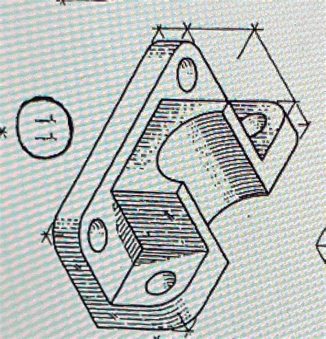 solved multiview sketch please draw top front and right