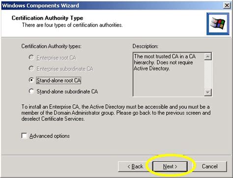 Geeky Bob IIS 5 Setting Up SSL Appendix A Installing Certificate Services