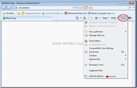 Set Default Web Page In Your Internet Browser WinTips Org