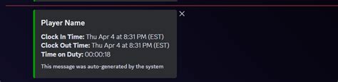 Free Auto Duty Time Logger Auto Logs Time On Duty To Discord