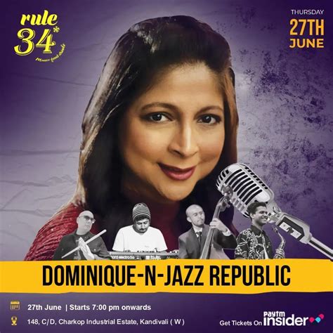 Rule 34 On Linkedin 🎷 Rule 34 Presents Dominique N Jazz Republic 🎶 Join Us For An…