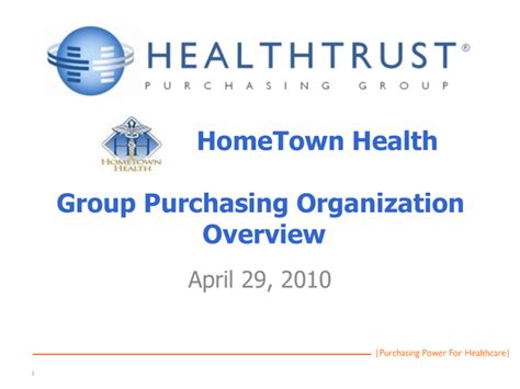 Group Purchasing Organization Overview
