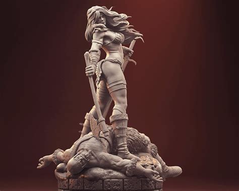 Buy Red Sonja D Model Red Sonja D Print Files Red Sonja Stl Red Sonja Figure Red Sonja