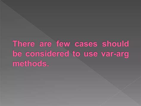 Var Arg Methods Ppt