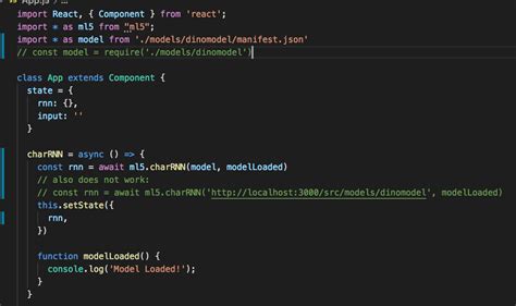 Not Able To Load Local Custom Model In React Issue 226 Ml5js Ml5 Examples GitHub