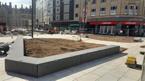 Seating Walls Bradford City Centre Work In Progress Shay Murtagh Precast