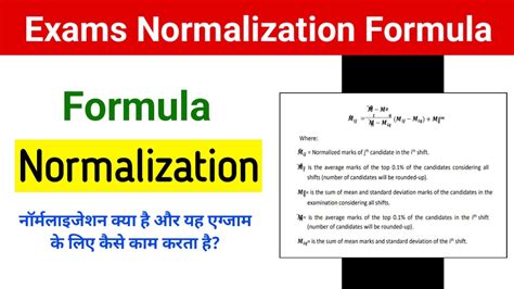 Exams Normalization Formula 2025 नॉर्मलाइजेशन क्या है और यह एग्जाम में
