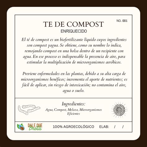 Té De Compost Dale Que Brota