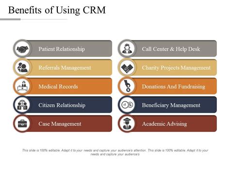 Benefits Of Using Crm Ppt Powerpoint Presentation Inspiration Icon