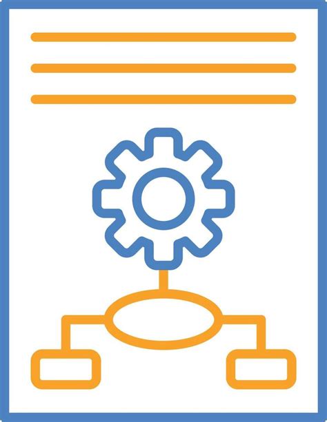 Implementation Blue And Orange Line Icon 9957887 Vector Art At Vecteezy