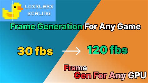 Lossless Scaling L Frame Generation For Any Gpu And Any Game Youtube
