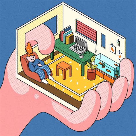 아이소메트릭 방 Behance
