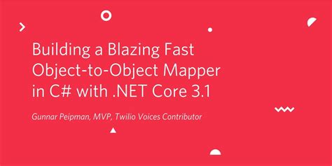 Building A Blazing Fast Object Mapper With C Net Core 31 Rdotnet