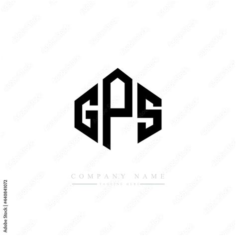 Gps Letter Logo Design With Polygon Shape Gps Polygon Logo Monogram