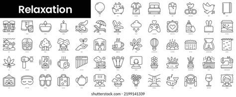 Set Outline Warehouse Icons Minimalist Thin Stock Vector Royalty Free 2233930911 Shutterstock
