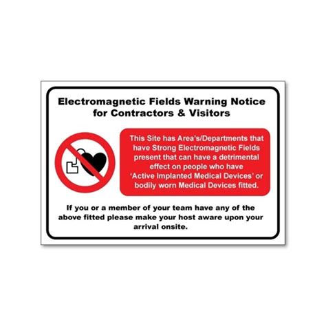 Jaf Graphics Pacemaker Implant Device Safety Sign