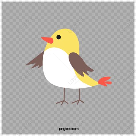 노란 새 만화 손으로 그린새 Png종이 컷노랑 Png 일러스트 무료 다운로드 Lovepik