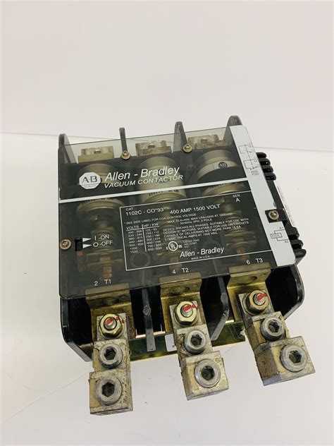 ALLEN BRADLEY A VACUUM CONTACTOR C CO COD W CONTROL PAK C CP D EBay