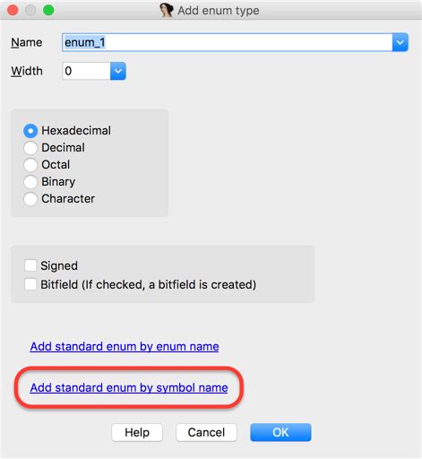 Ida How To Add Standard Symbolic Constants With Bitwise Operators