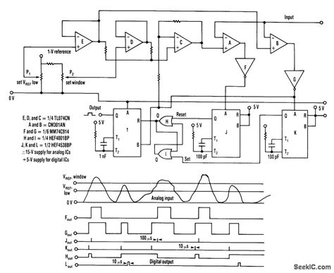 LOW COST WINDOW COMPARATOR Basic Circuit Circuit Diagram SeekIC Com