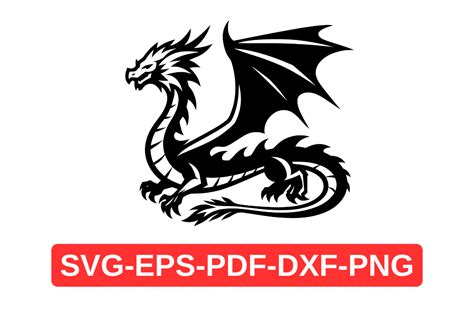 Detailed Dragon Svg For Cricut Fantasy Graphic By Artful Assetsy