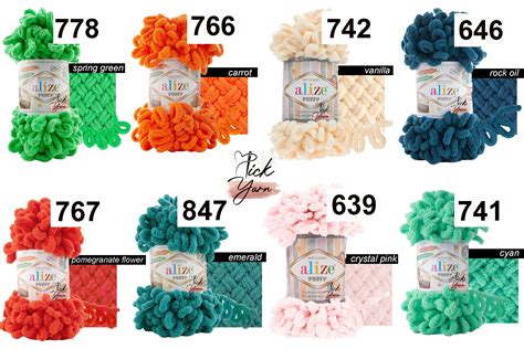 Alize Puffy Yarn Alize Loop Yarn Soft Micro Polyester Baby Blanket