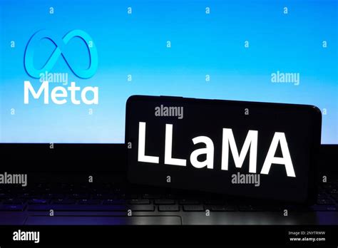 In This Photo Illustration The Llama Large Language Model Meta Ai