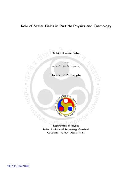 Role Of Scalar Fields In Particle Physics And Cosmology