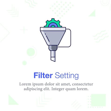 Premium Vector Filter Setting Vector Illustration Icon