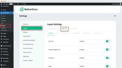 How To Configure Doc Single Page With Betterdocs Betterdocs