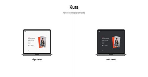 Kura Personal Portfolio Vuejs Template Codemarket