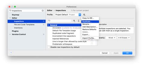 Customizing Profiles Help IntelliJ IDEA