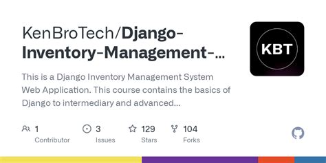 Django Inventory Management Systemlogouthtml At Master · Kenbrotech