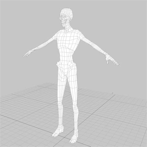Low Polygon Zombie 1 Modelo 3d 20 Dae Obj Ma 3ds Fbx Lxo Free3d