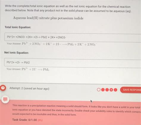 Solved Write The Complete Total Ionic Equation As Well As Chegg