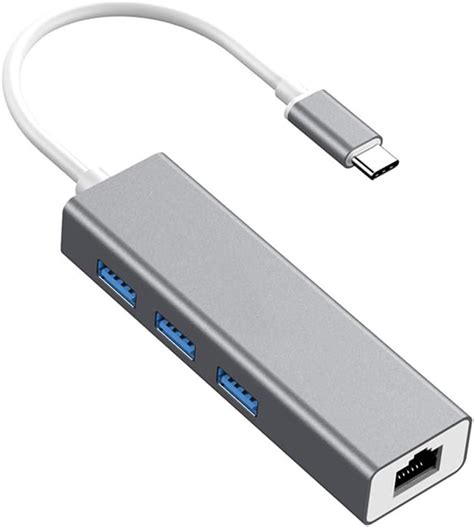 Adattatore USB Ethernet Hub USB In Alluminio Con Porta Ethernet LAN RJ45 Cavo Di Nylont E 3