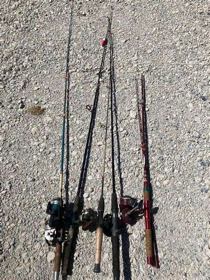5 Freshwater Fishing Rods And Reels Delaware Auction Center
