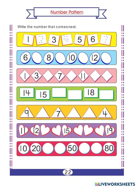 Complete The Number Pattern