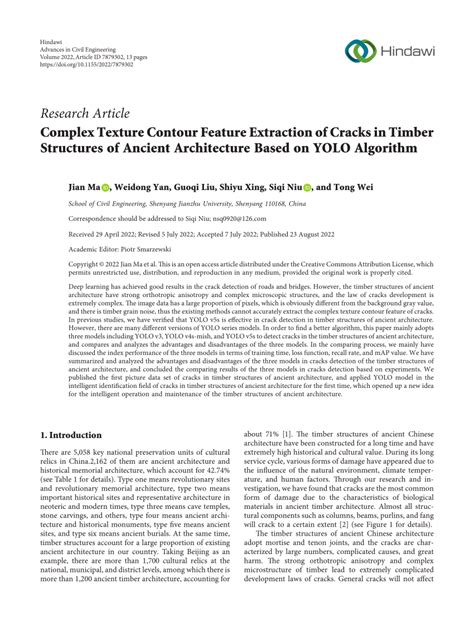 pdf complex texture contour feature extraction of cracks in timber