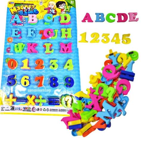 Jual Abcd Magnetic Abjad Huruf Tempelan Kulkas Shopee Indonesia