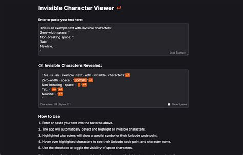 Toptool Invisible Character Viewer レビュー：機能、価格、代替、ユースケース、詳細 Toptool の包括的な概要