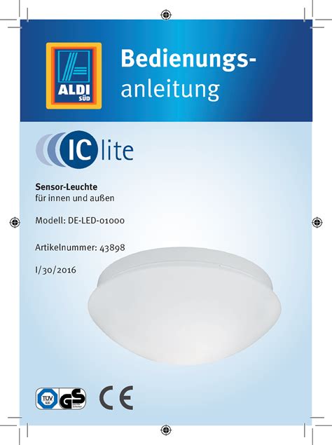 Mitschrift Mathe Sensor Leuchte Für Innen Und Außen Modell De Led