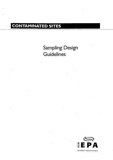 Pdf Nsw Sampling Design Guidelines Au · Title Nsw